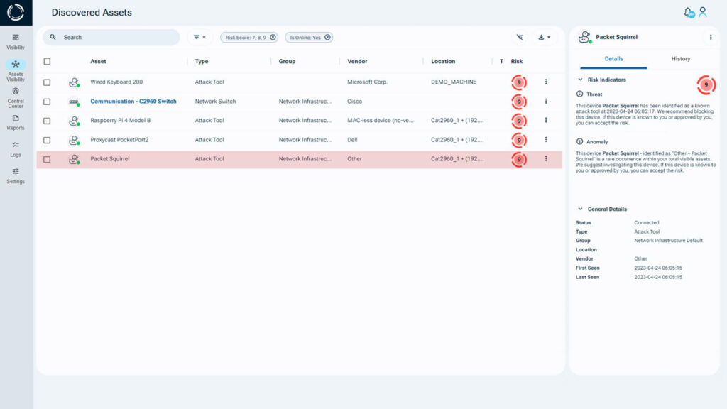 Cyber Risk Management Platform & Physical Layer Visibility | Sepio